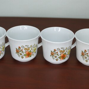Corelle Tea Cups "indian Summer" - Set of 4 Coffee Cups - Corelle by ...