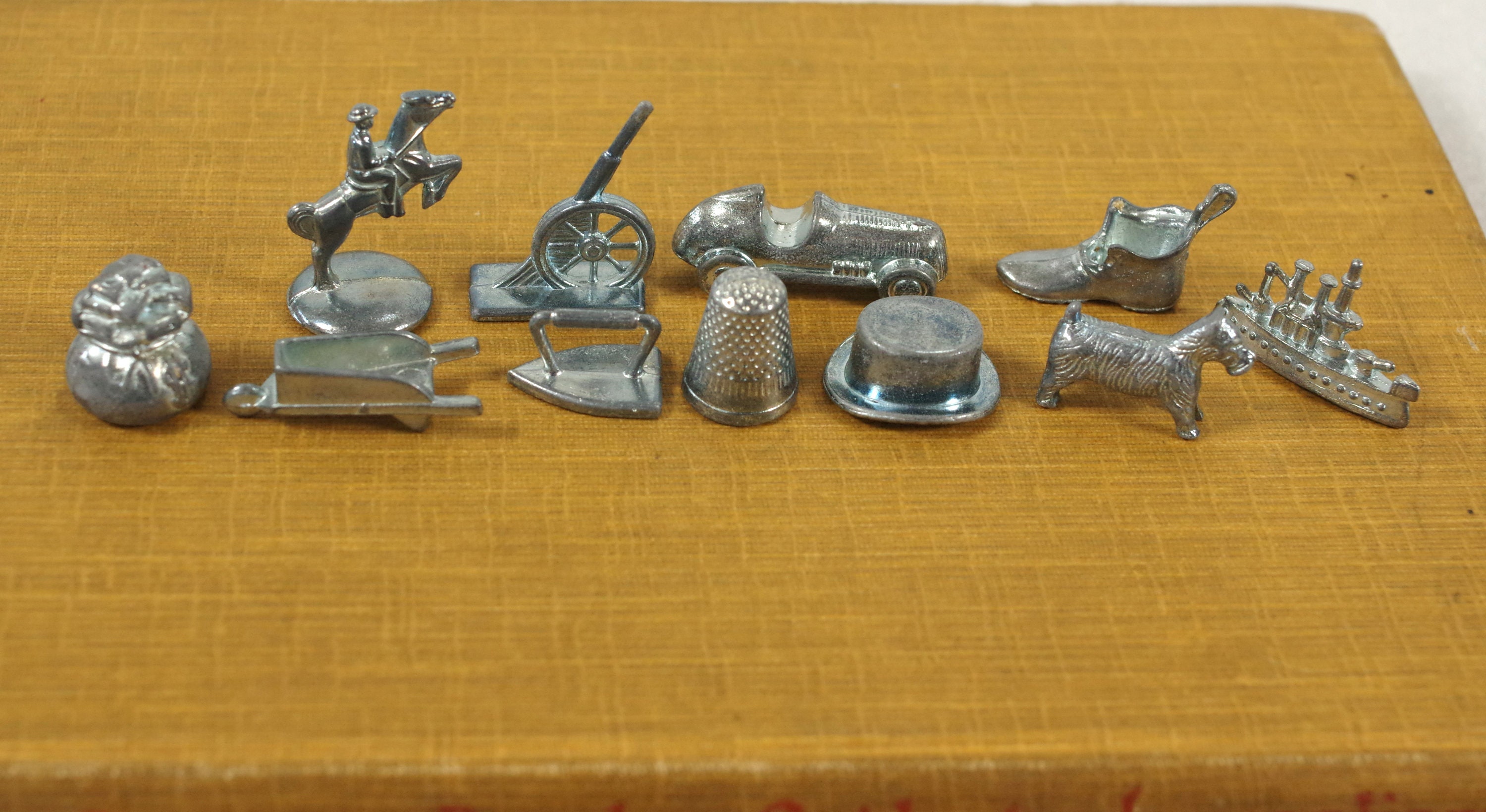 Vintage Monopoly Pewter Tokens, Metal Monopoly Figurine Game Pieces ...