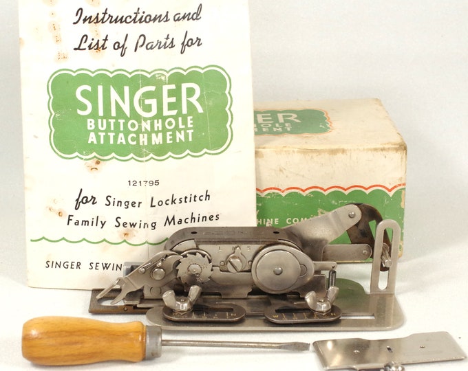 Singer Buttonhole Attachment No. 121795 Sewing Machine Low Shank ...