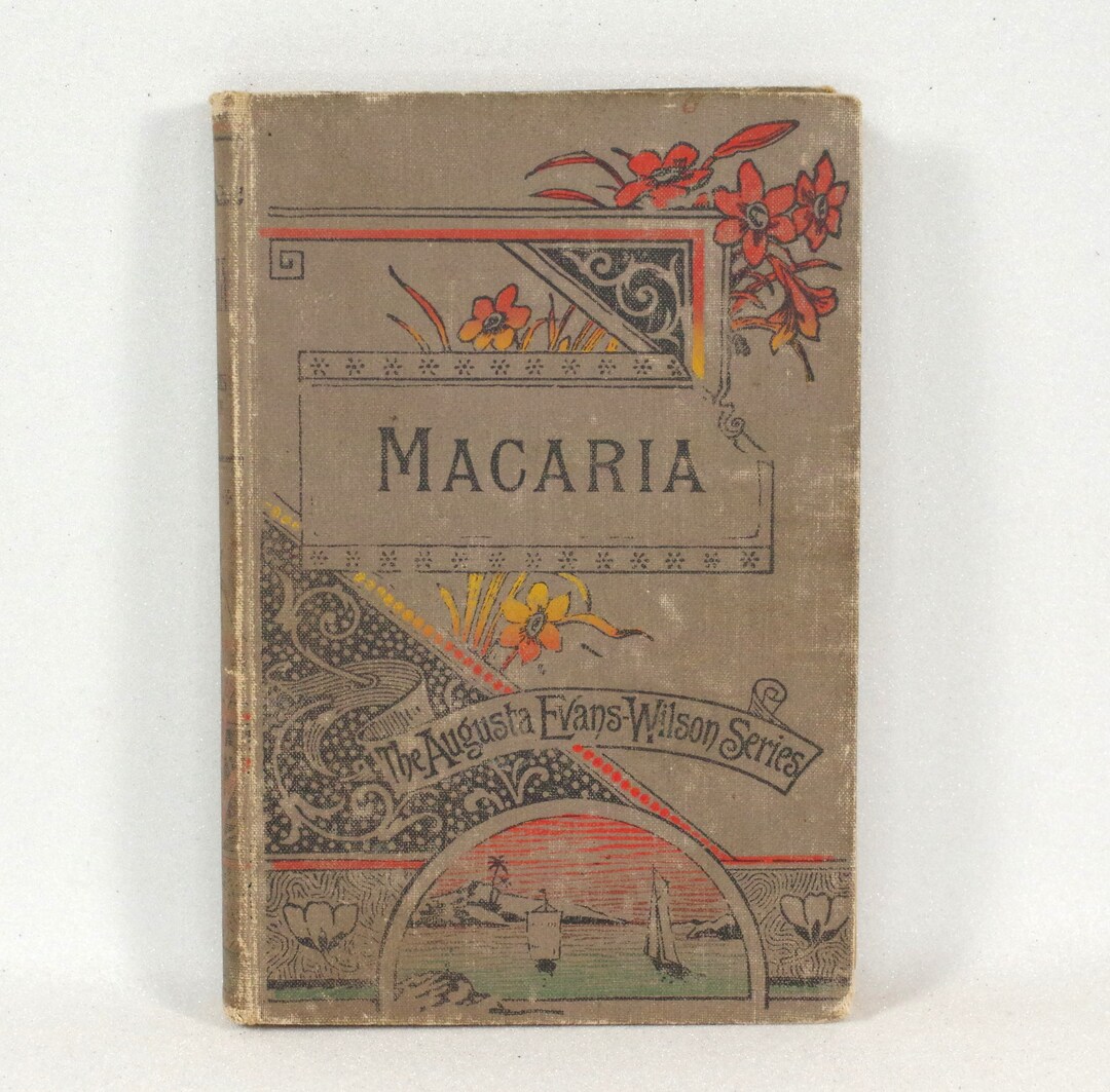 Antique Victorian Book Macaria by Augusta J. Evans Wilson Series George ...