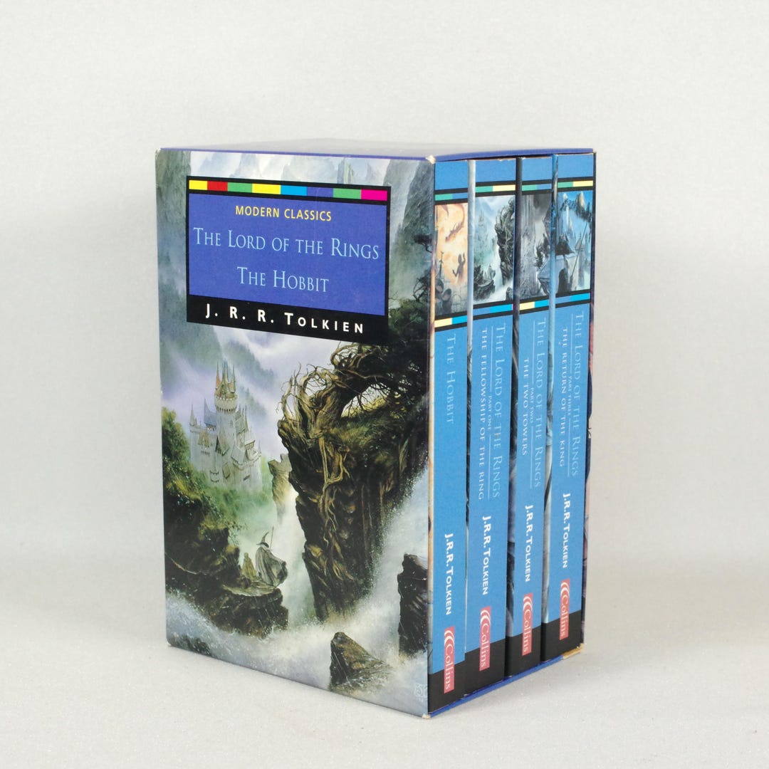 J.R.R. Tolkien the Lord of the Rings the Hobbit Box Set, Collins Modern ...