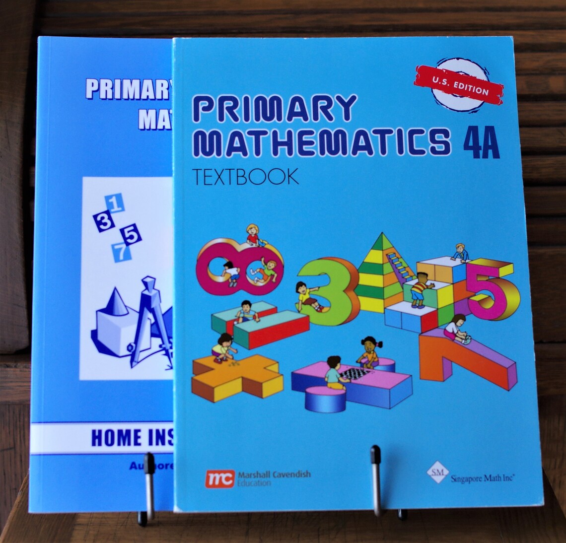 Set of 2 Singapore Math Primary Mathematics 4B US Edition Textbook and Home Instructor's Guide ...