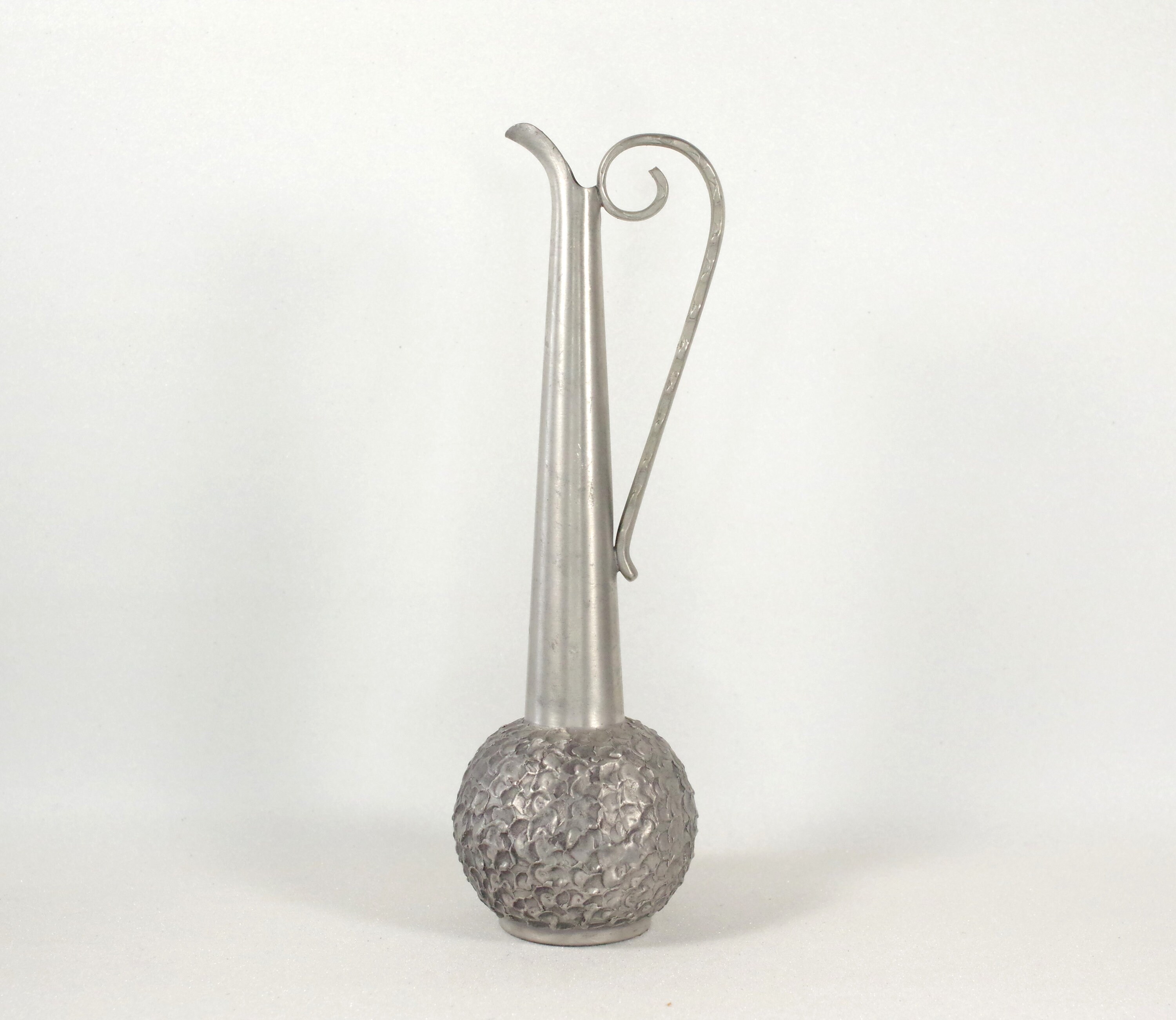 Vintage Scandinavian Perletinn Pewter Pitcher or Flower Bud Vase Made ...
