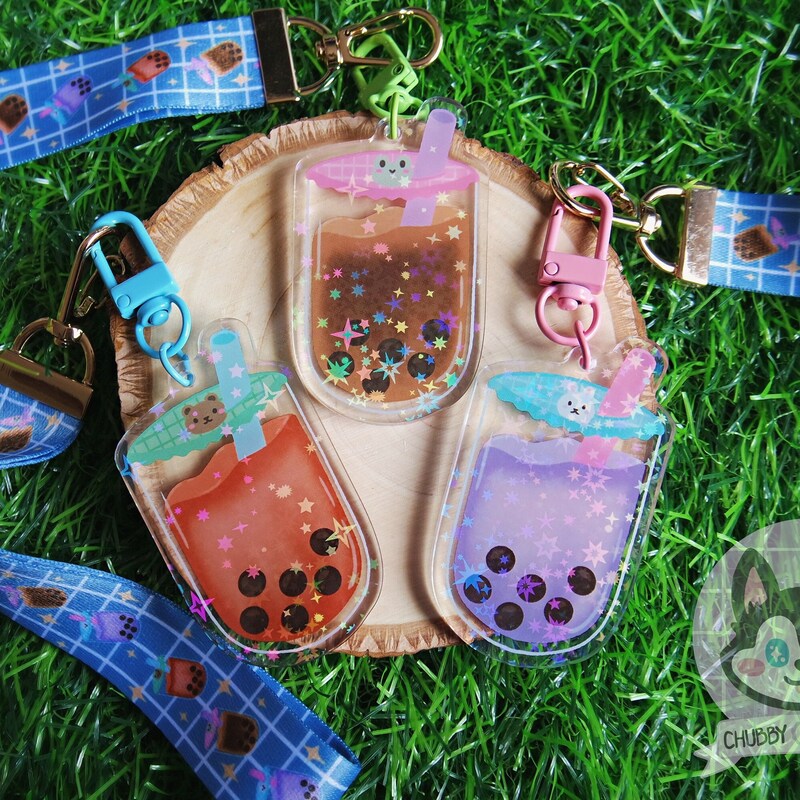 Boba Tea Keychain - Etsy
