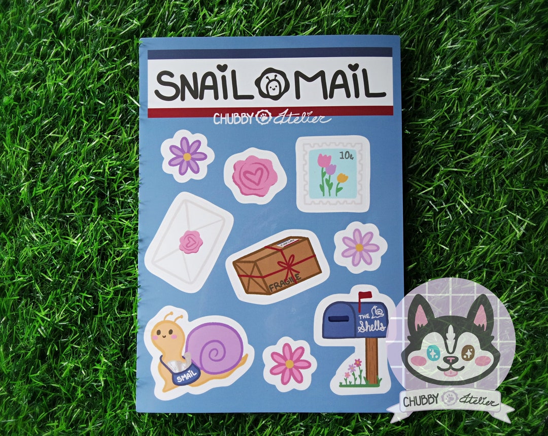 Snail Mail Letter Postman Cute Sticker Sheet - Etsy