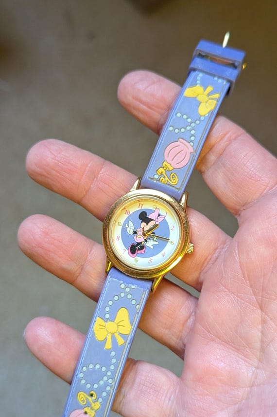 Working vintage gold tone Disney Mini Mouse watch wit… - Gem
