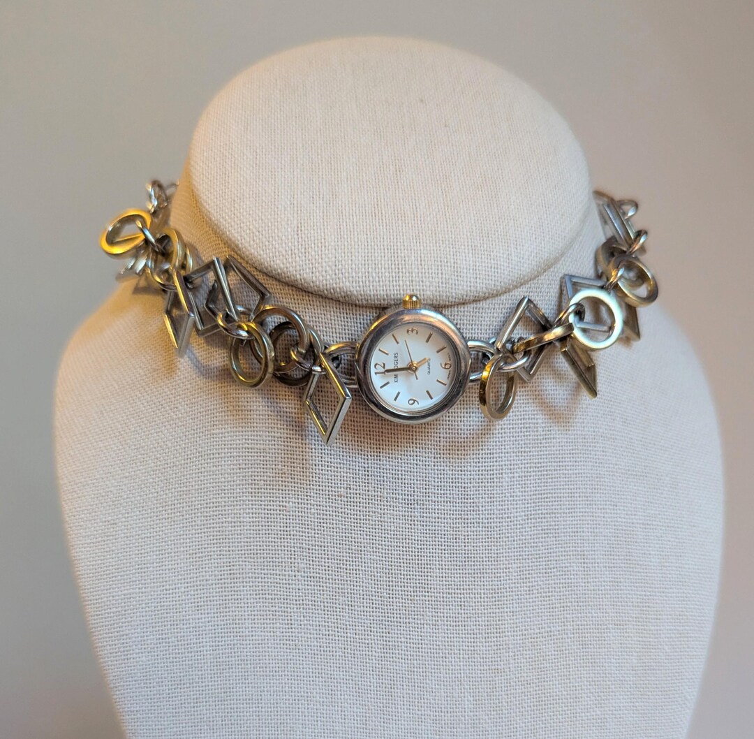 Vintage Kim Rogers Two-tone Watch Choker: Steampunk Whimsigoth Style - Etsy