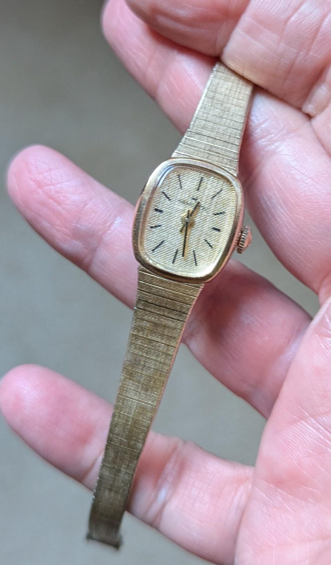 Vintage Working Hamilton Yellow Gold 10k RGP Manual Wind up Watch With ...