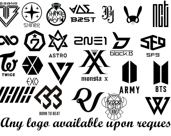 Extra Large 12 In K-pop Logo Decal - Etsy