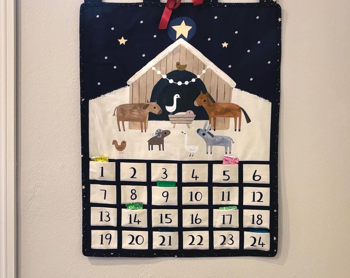 The Nativity Advent Calendar Panel by Dear Stella Designs - DIY Advent ...