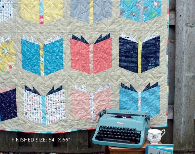 Book Nerd Quilt Pattern by Angela Pingel - Book Cover Quilt Pattern ...