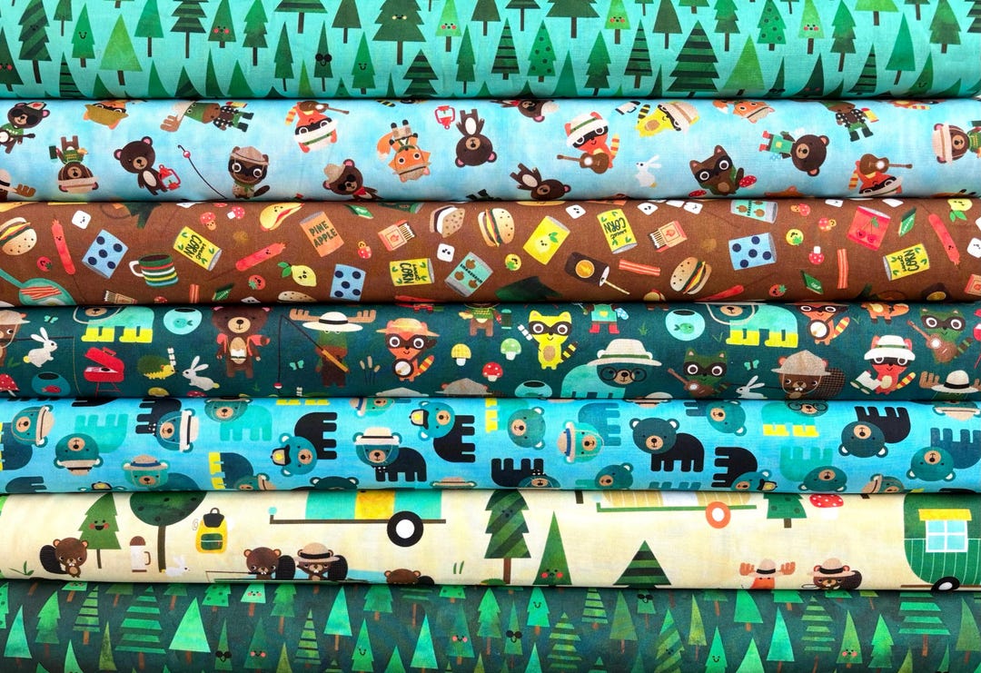 Campground Critters by Ann Kelle From Robert Kaufman - Etsy