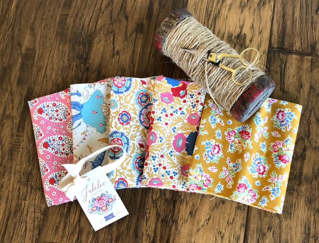 Jubilee Farm Flowers Fat Quarter Bundle by Tilda Designed by Tone ...