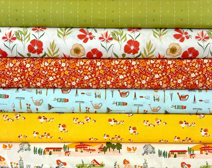 Cottage Grove Fabric Bundle by Art Gallery Fabrics - Summer Gardening ...