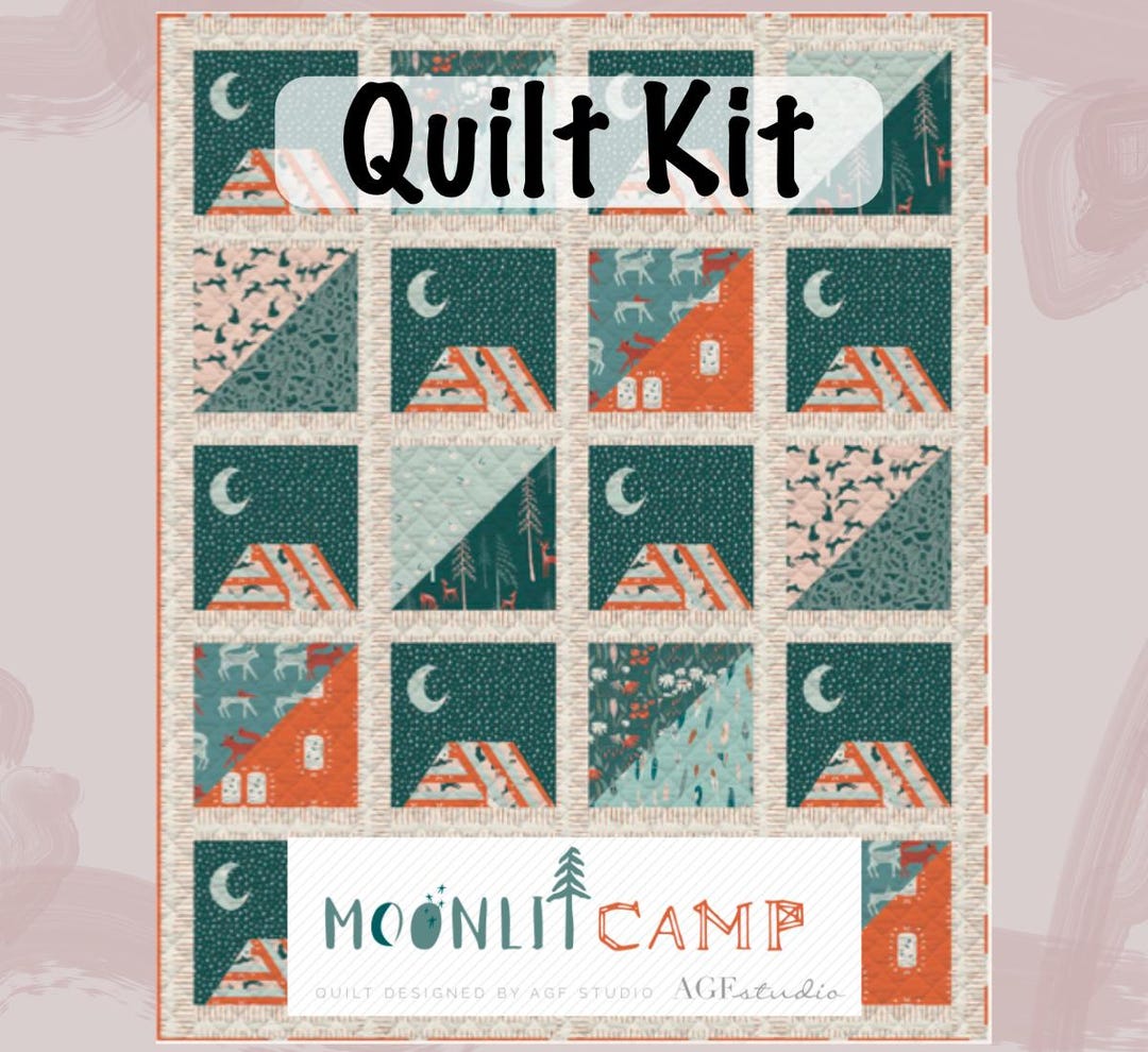 Moonlit Camp Quilt Kit From Campsite by Art Gallery Fabrics Camping ...