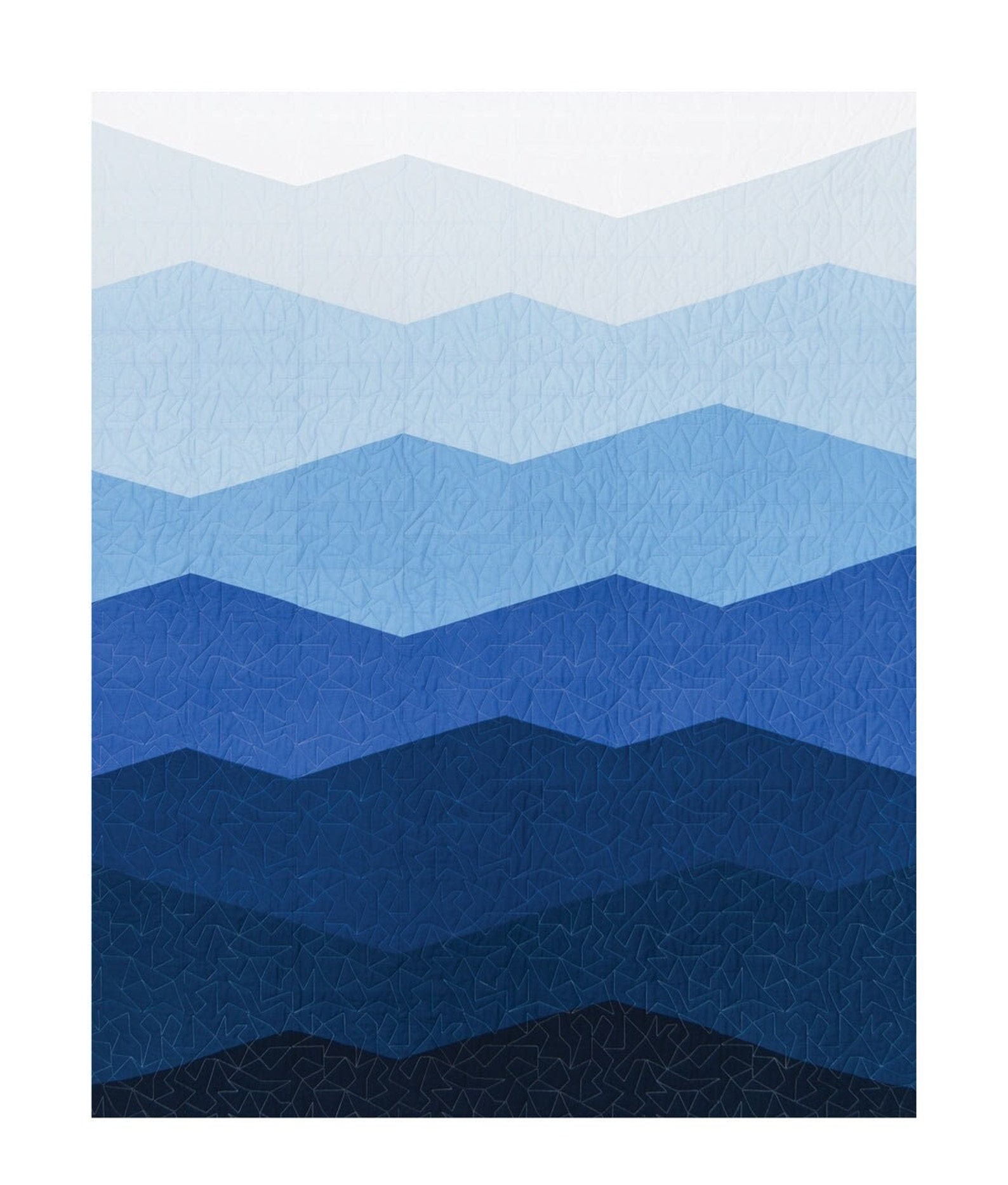 Ranges Mountain Quilt Kit and Pattern by Modern Handcraft With Kona ...