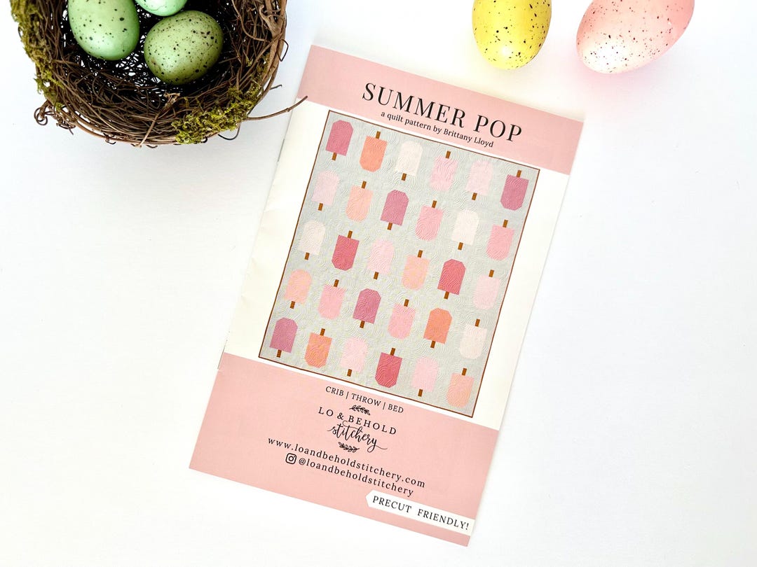 Summer Pop Quilt Pattern by Lo and Behold Stitchery - Printed Paper Ice ...
