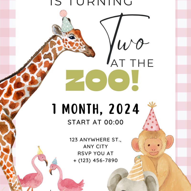 Two at the Zoo - Etsy