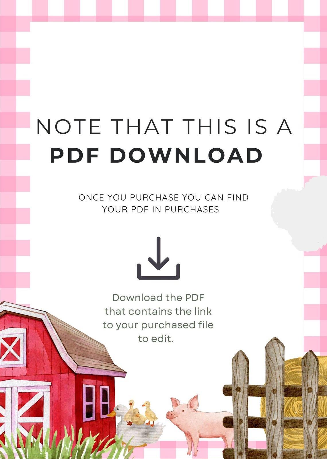 Farm Animal Adoption Certificate - Etsy