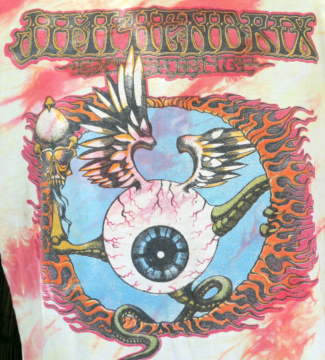 80's Vintage 1989 JIMI HENDRIX Experience Rick Griffin Eyeball T Shirt ...