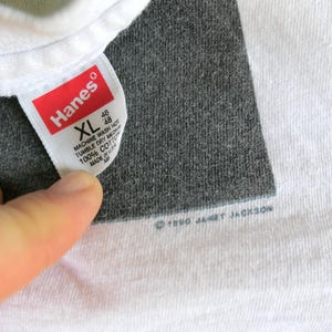 90's Vintage 1990 JANET JACKSON Rhythm Nation Tour T Shirt Large With ...