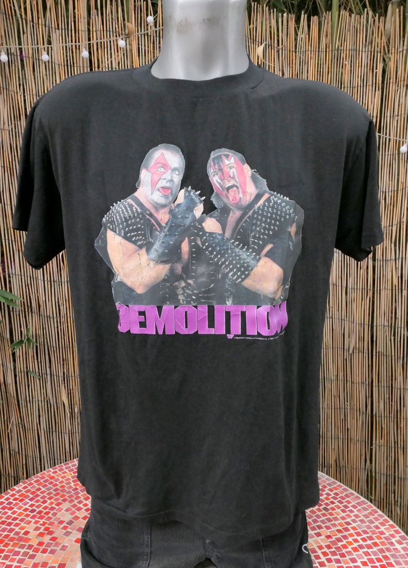 80's Vintage 1988 WWF Demolition World Wrestling Federation T Shirt ...