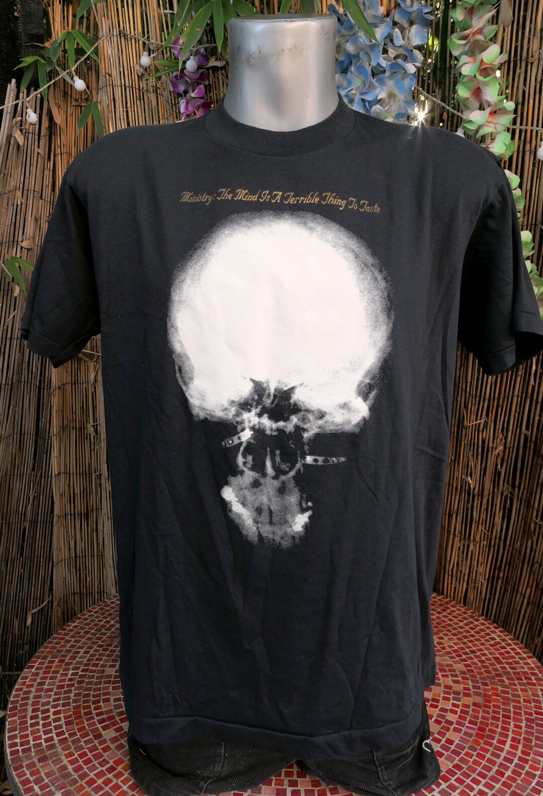 80's Vintage 1989 MINISTRY Mind is Terrible Thing to Taste T Shirt L ...