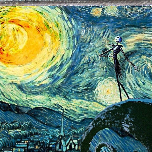 Jack Skellington Van Gogh - Etsy