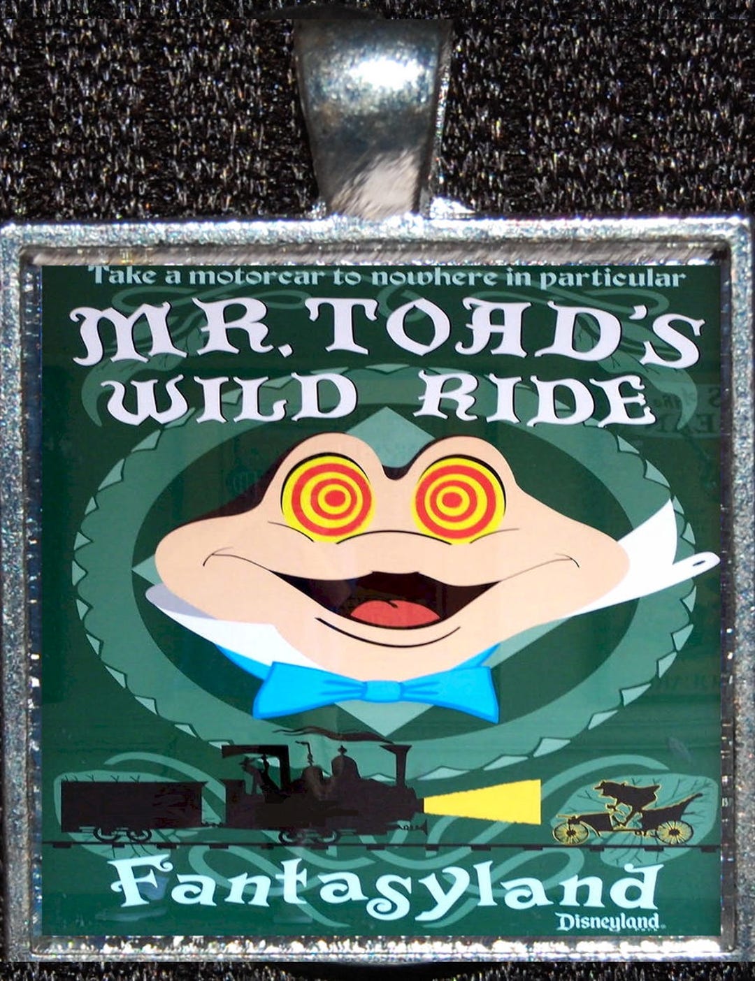 Mr Toad Wild Ride Attraction Poster Pendant Necklace Disney - Etsy