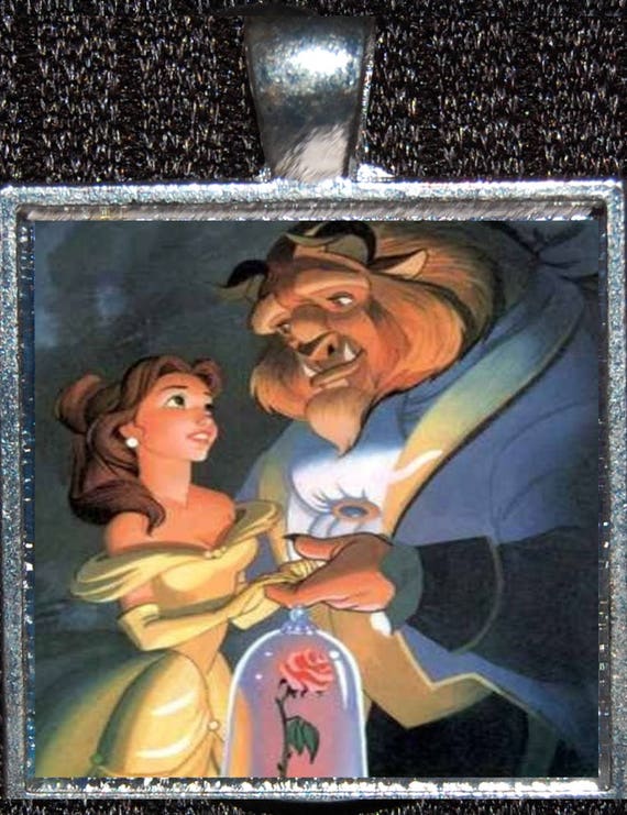 Disney Beauty and the Beast Belle Princess Magic Rose Resin - Etsy