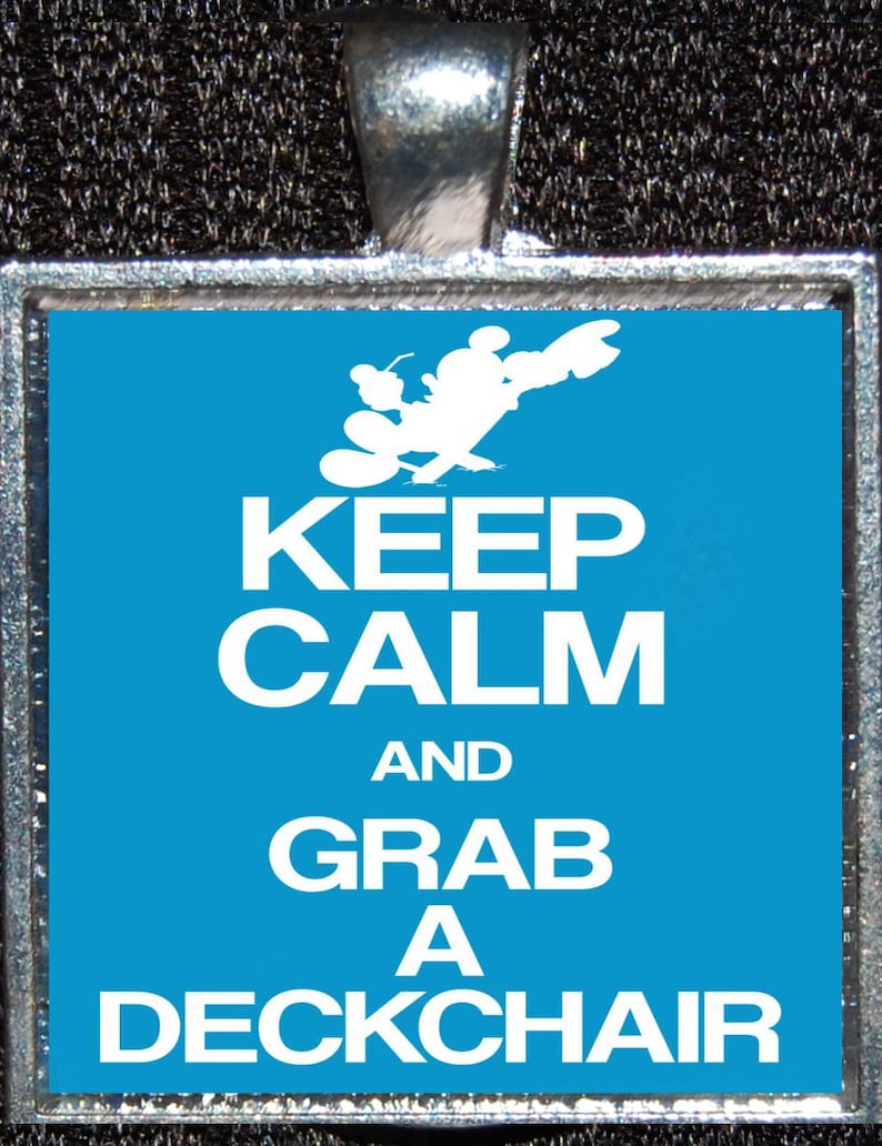 Disney Cruise Line Keep Calm & Cruise on Silver Pendant Necklace WDW ...