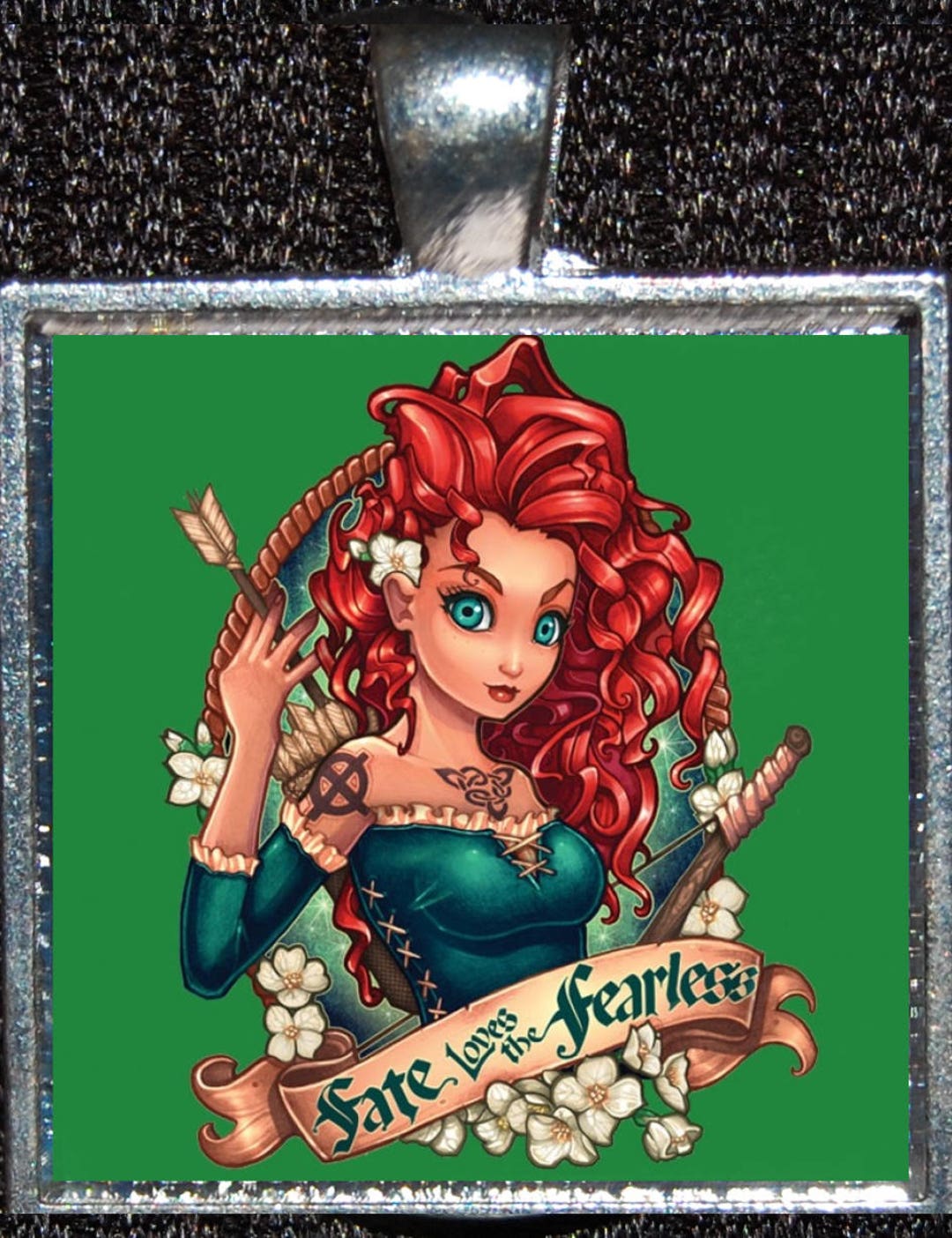 Princess Merida Brave Fate Loves the Fearless Disney Tattoo Pinup Flash ...