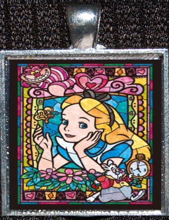 MULTIPLE STYLES Disney Alice in Wonderland Stained Glass | Etsy
