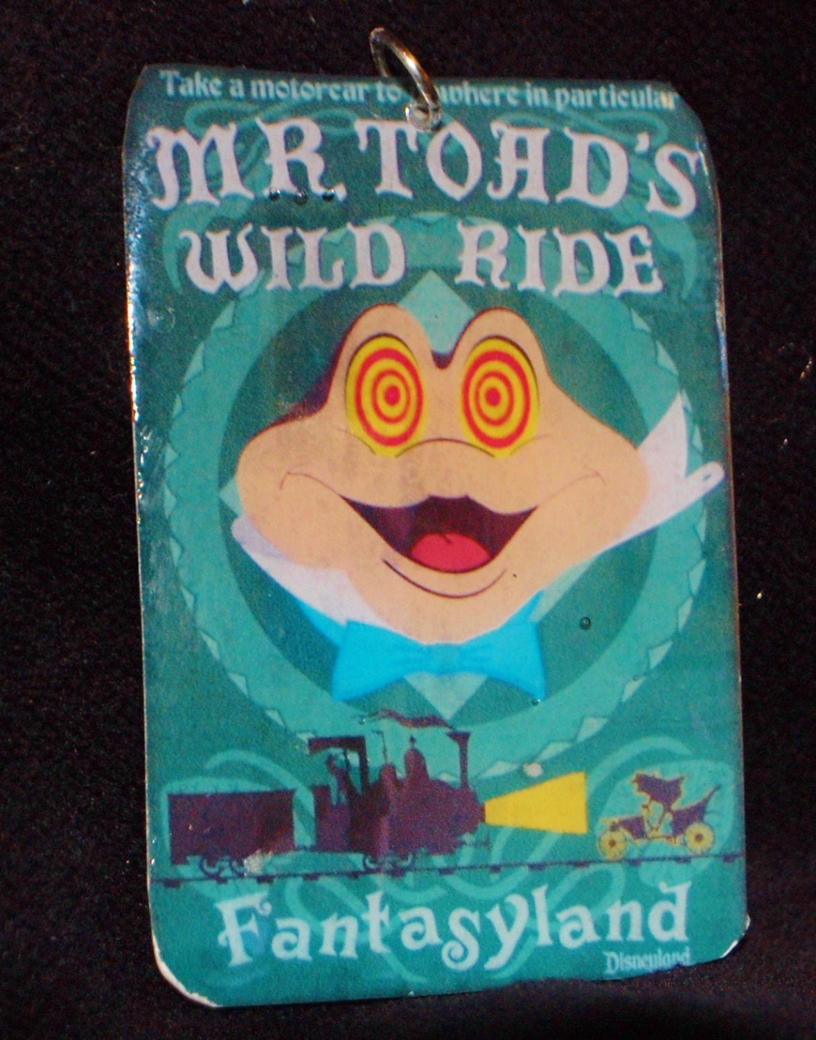 Mr Toad Wild Ride Attraction Poster Pendant Necklace Disney - Etsy