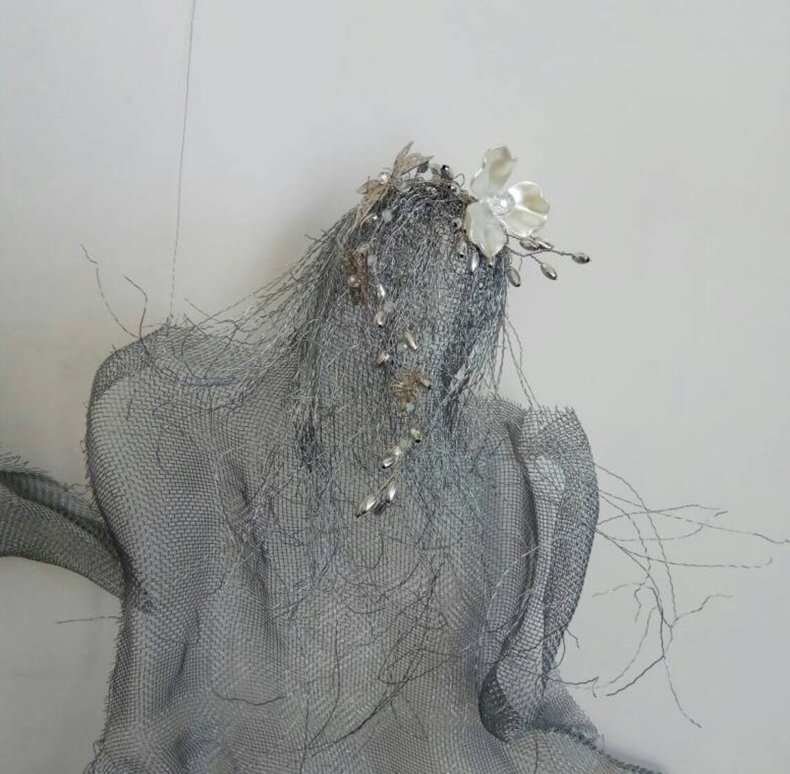 Mermaid Nymph Woman Abstract Contemporary Art Wire Mesh | Etsy