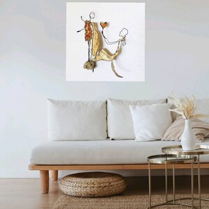 Figure Paper Wire 3D Couple Dance Metal Wire Art Dancing Couple ...