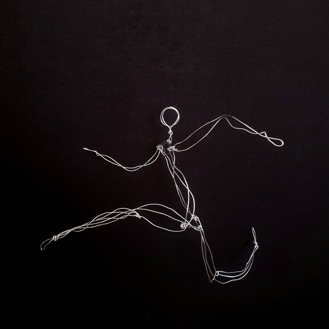 Dancer Wall Metal Art Dancer Sculpture Ballet Dancer Wire Dancer Metal ...