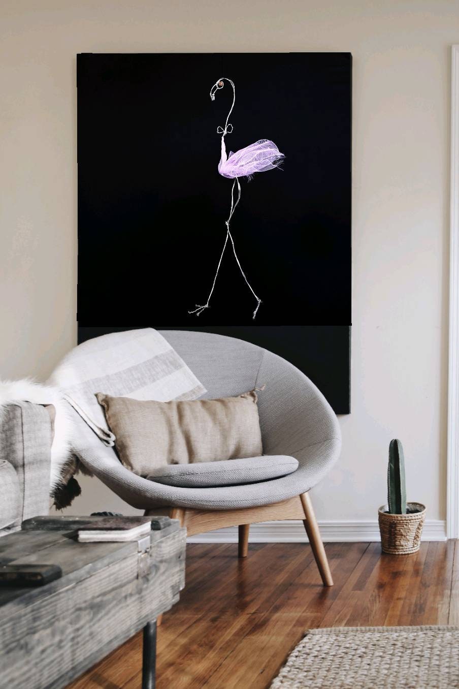 Metal Wall Art Flamingo Wall Hanging Sine Bird Home Decor - Etsy