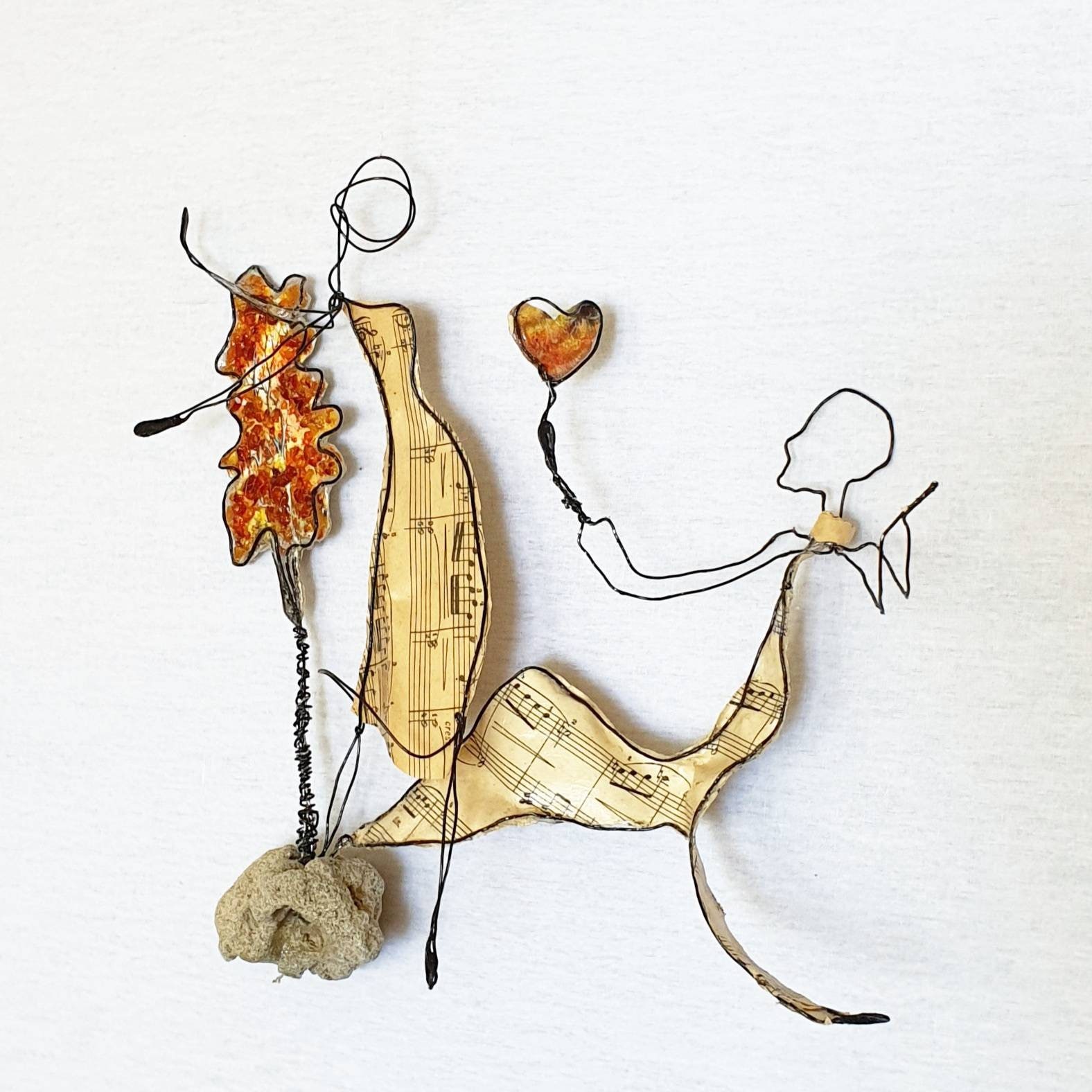 Figure Paper Wire 3D Couple Dance Metal Wire Art Dancing Couple ...