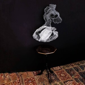 Torso Sculpture Cabaret Modern Wall Art Wire Mesh Female Torso Body ...