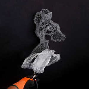 Torso Sculpture Cabaret Modern Wall Art Wire Mesh Female Torso Body ...