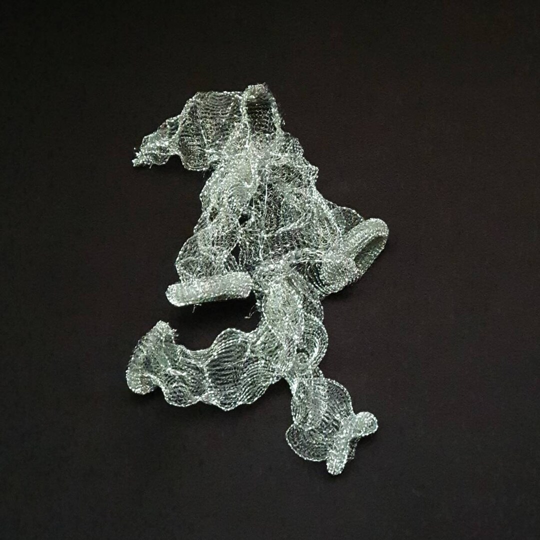 FIRST STEPS Wire Mesh Sculpture Mother Child Art Child Figurine Wall ...