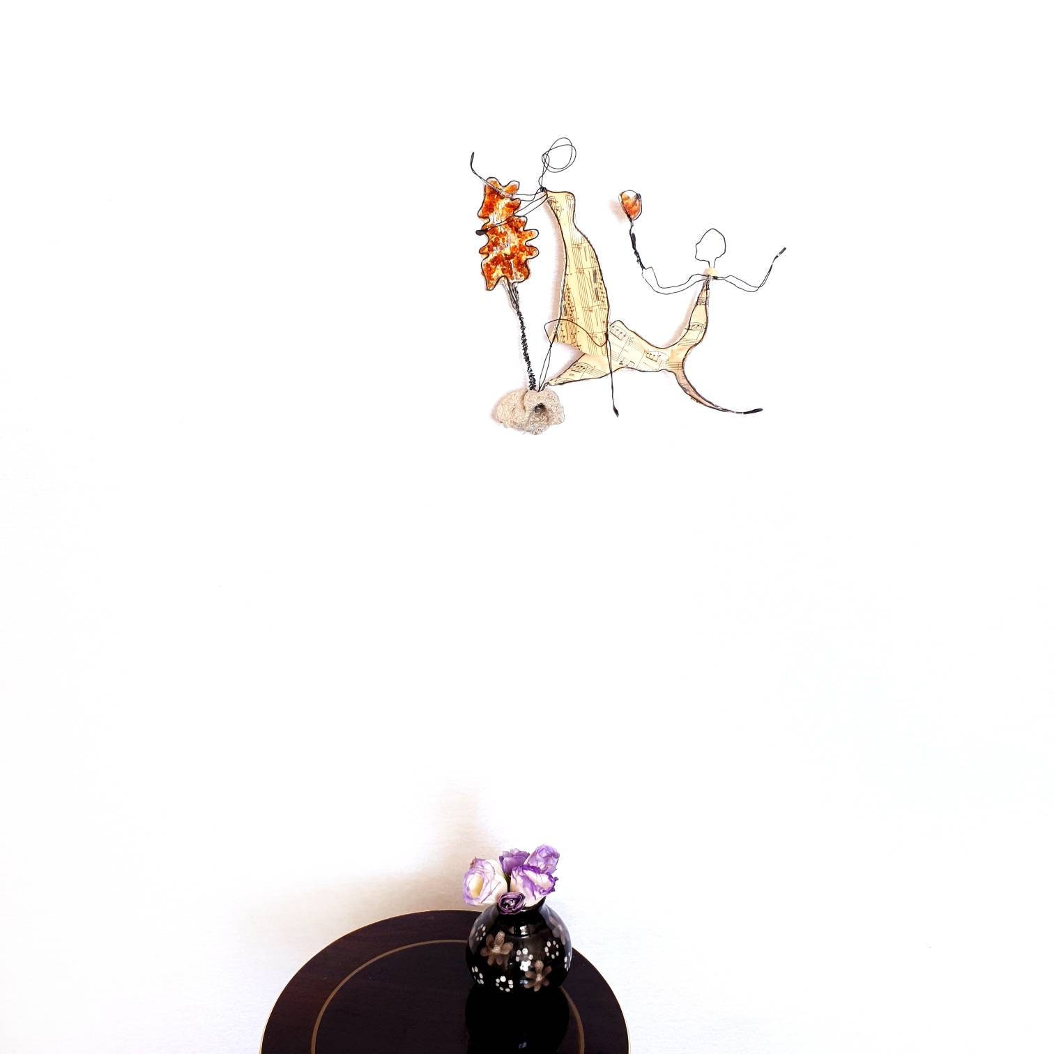 Figure Paper Wire 3D Couple Dance Metal Wire Art Dancing Couple ...