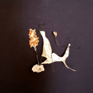 Figure Paper Wire 3D Couple Dance Metal Wire Art Dancing Couple ...