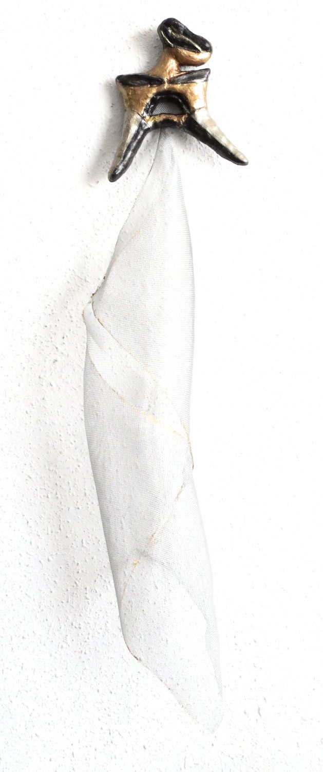 Modern Art Deco Polymer Clay and Wire Mesh Sculpture Lady L. OOAK - Etsy