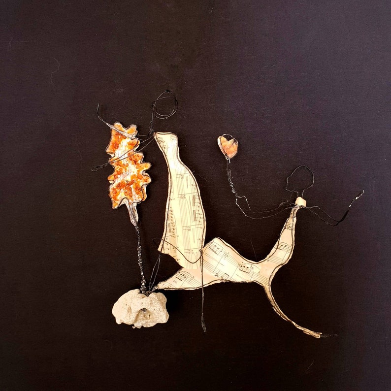 Figure Paper Wire 3D Couple Dance Metal Wire Art Dancing Couple ...
