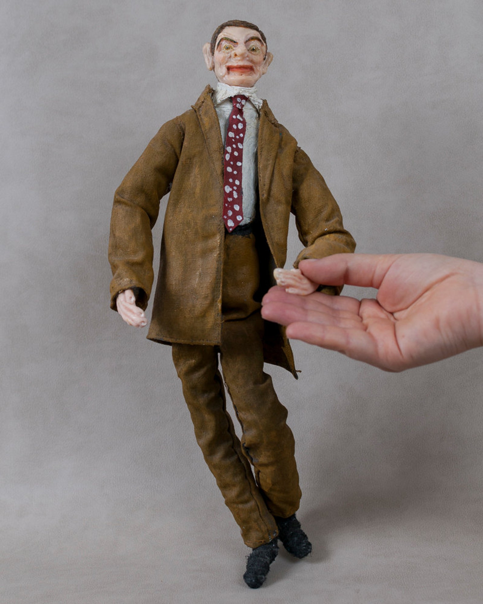 Mr Bean. Mister Bean. Fimo and Textile Doll. OOAK Doll for Home and ...