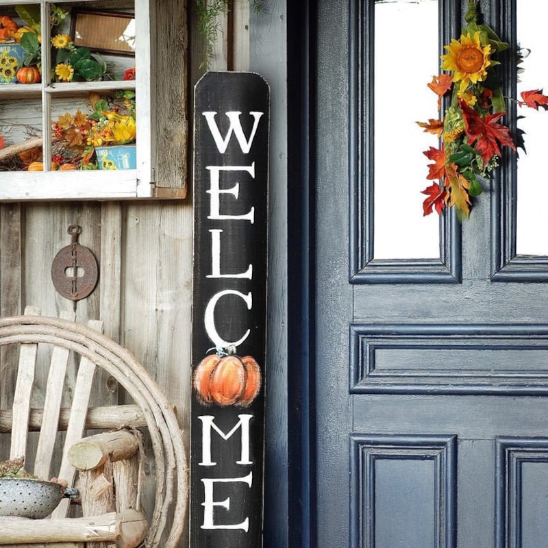 Fall Welcome Sign - Etsy