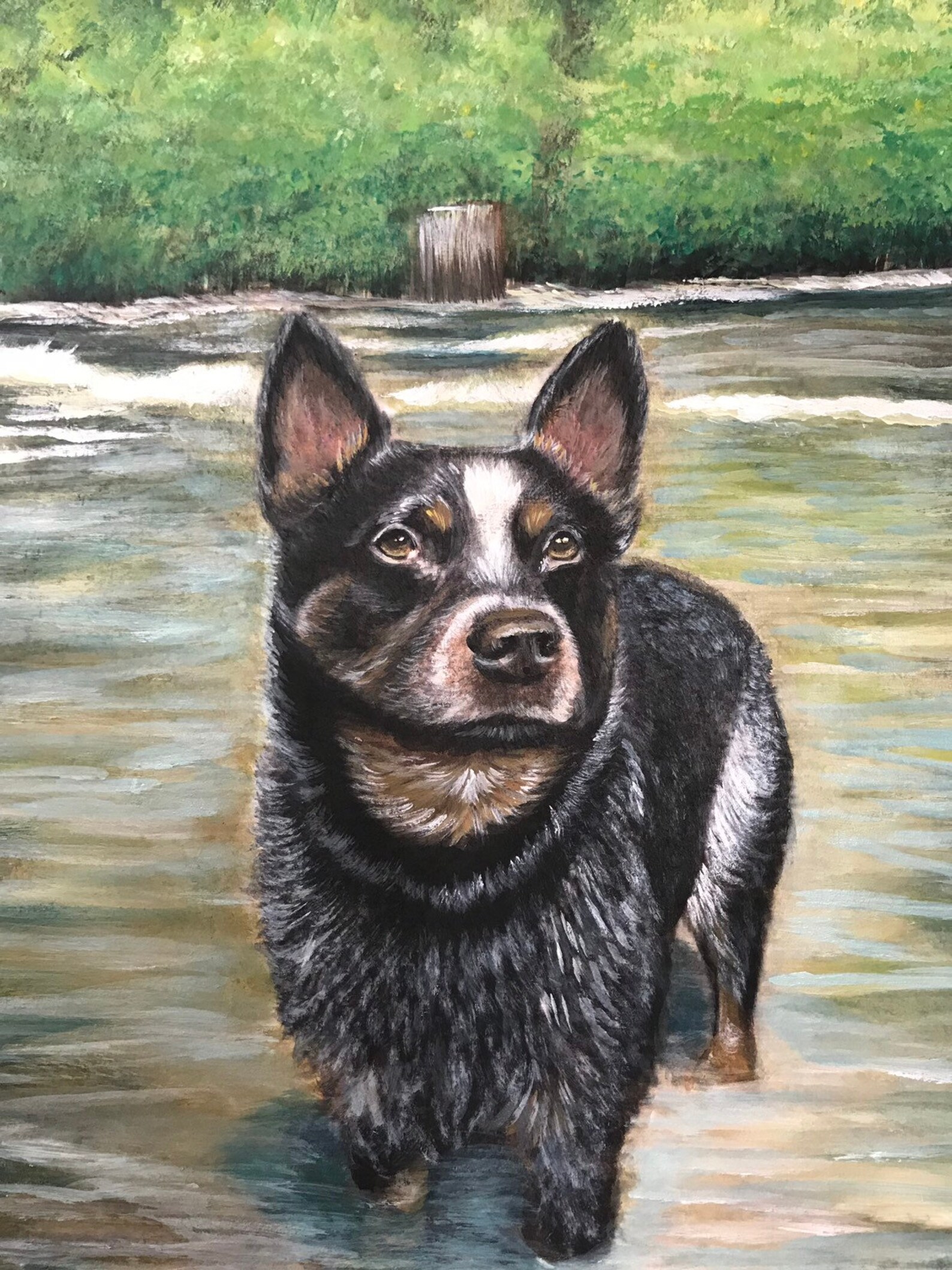 Custom Dog Portrait of Your Favorite Pup or Puppies Dog | Etsy