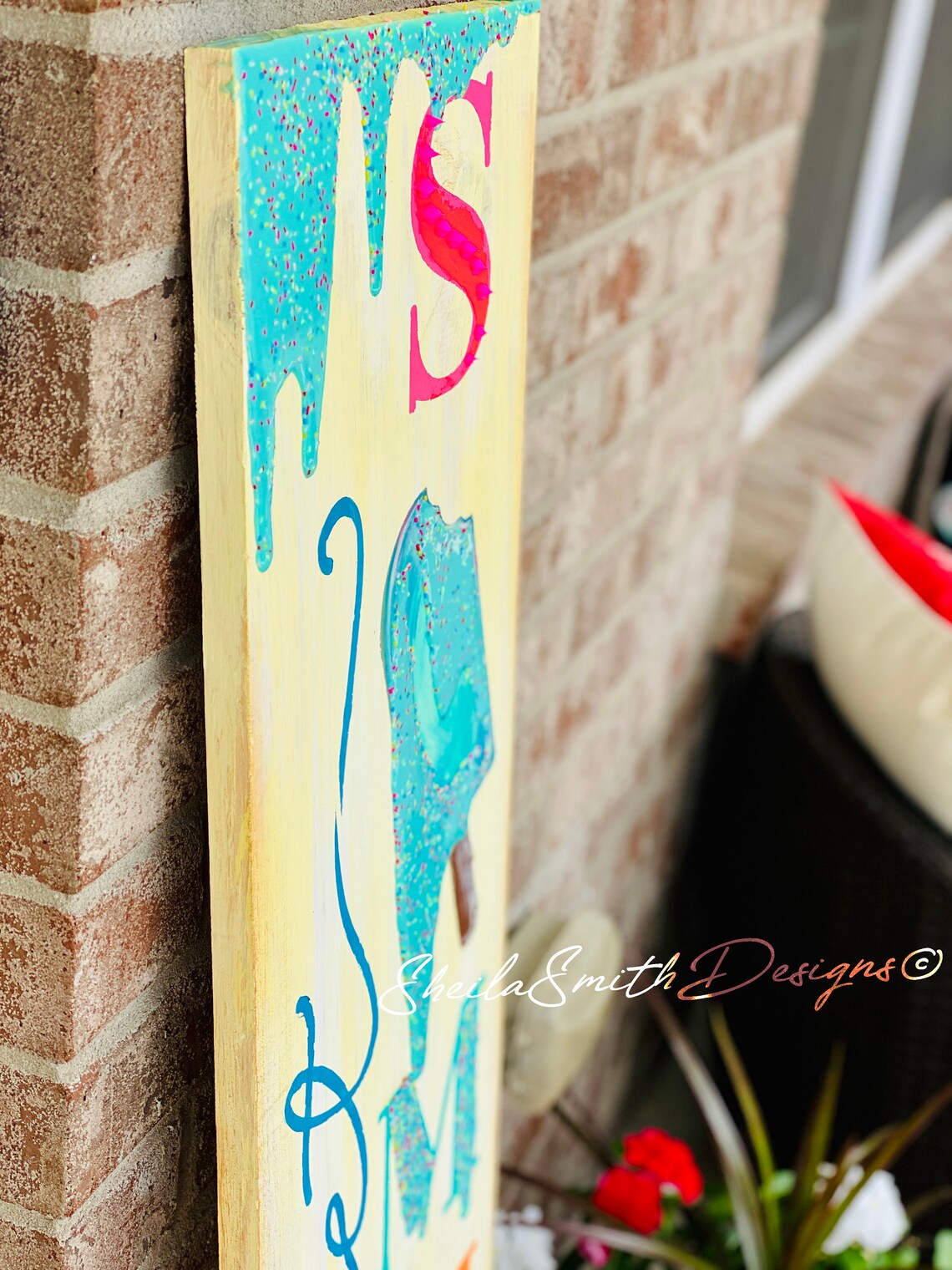WELCOME SIGN FUN Sweet Summer Popsicle Sign Vertical Front - Etsy